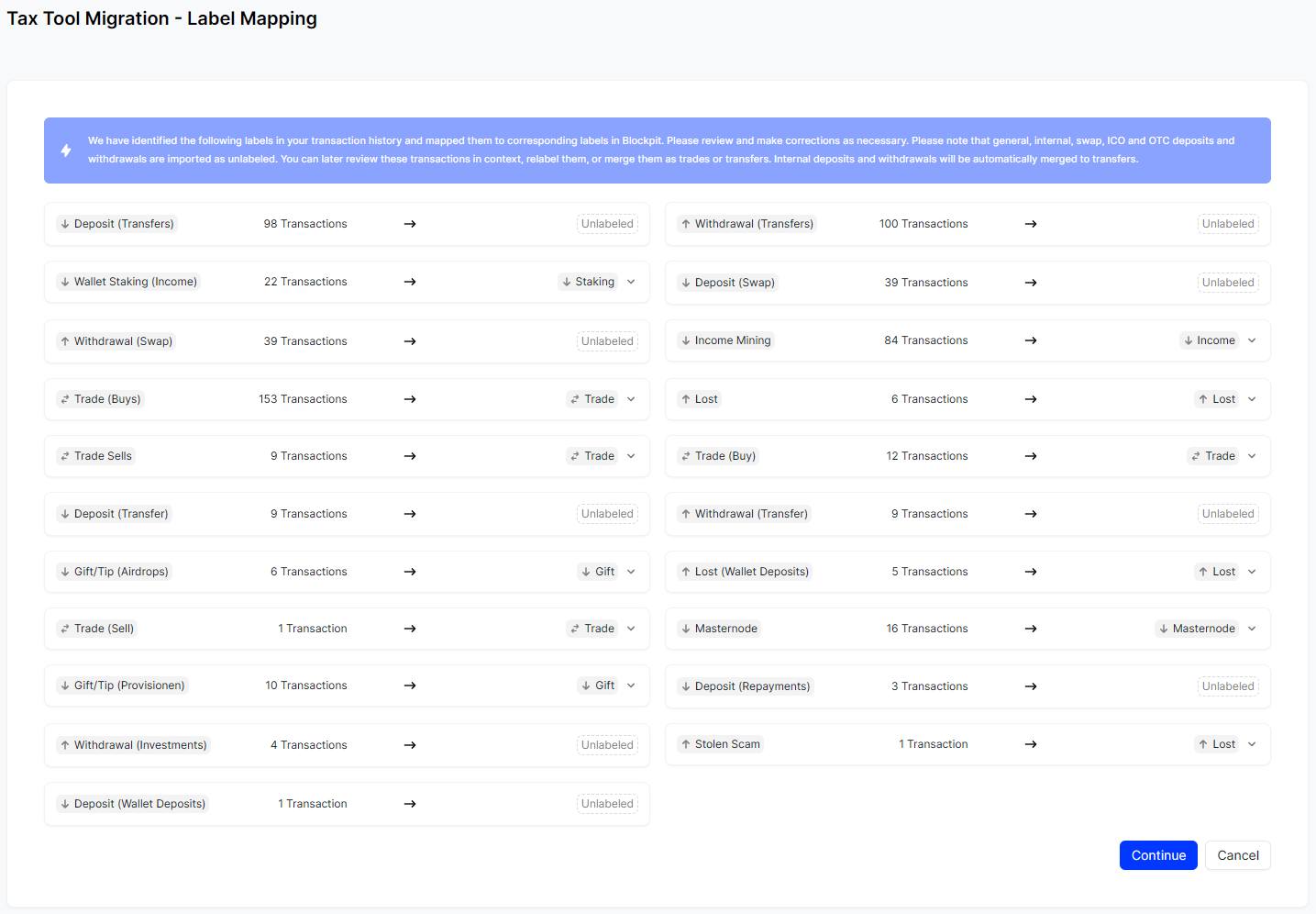 Data Migration Guide from CoinTracking to Blockpit – Blockpit Helpcenter