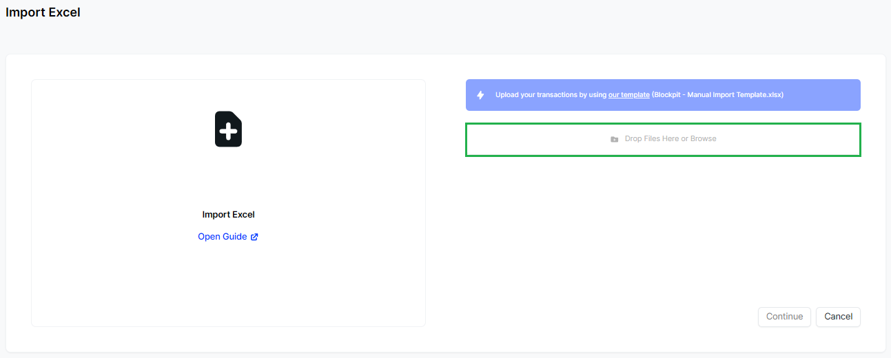 How to import my CSV/Excel history? – Blockpit Helpcenter