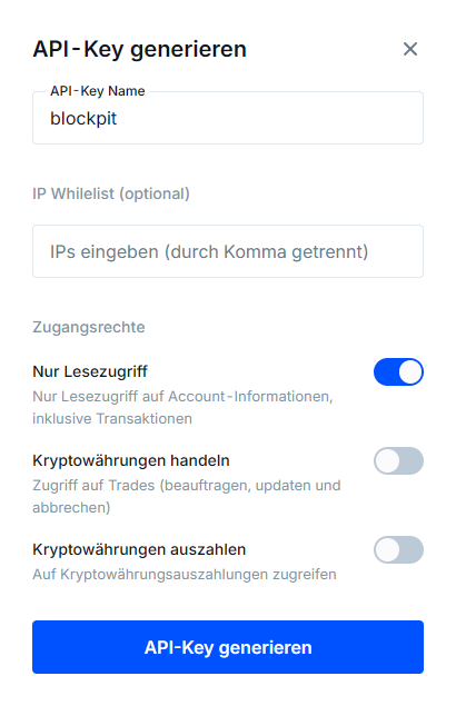 Wie importiere ich Daten mittels Bitvavo API-Key oder CSV-Datei? – Blockpit Helpcenter