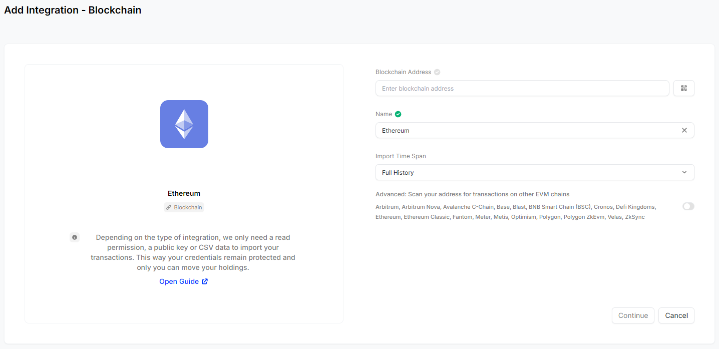 How to create an automatic Blockchain or Wallet Integration? – Blockpit Helpcenter