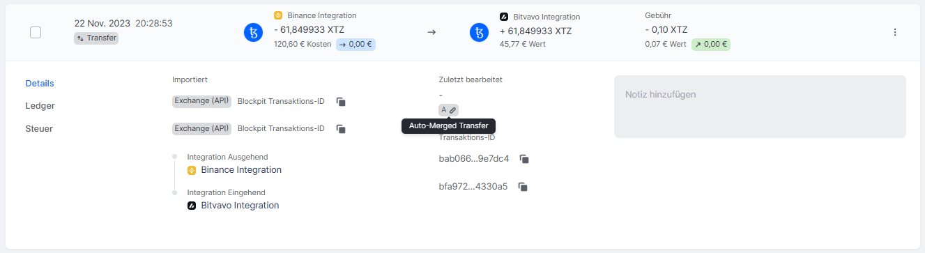 Basiswissen für das Labeling und Merging von Transaktionen – Blockpit Helpcenter