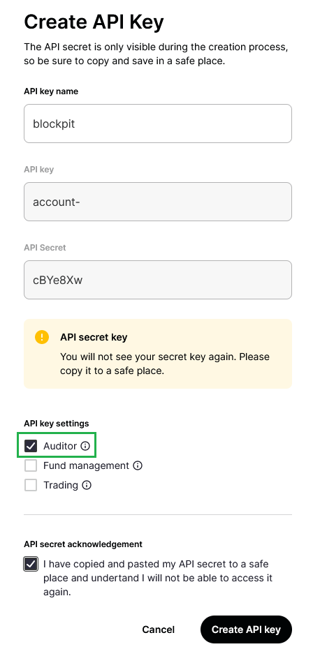 How To Import Data Via Gemini Api Key Blockpit Helpcenter 1658